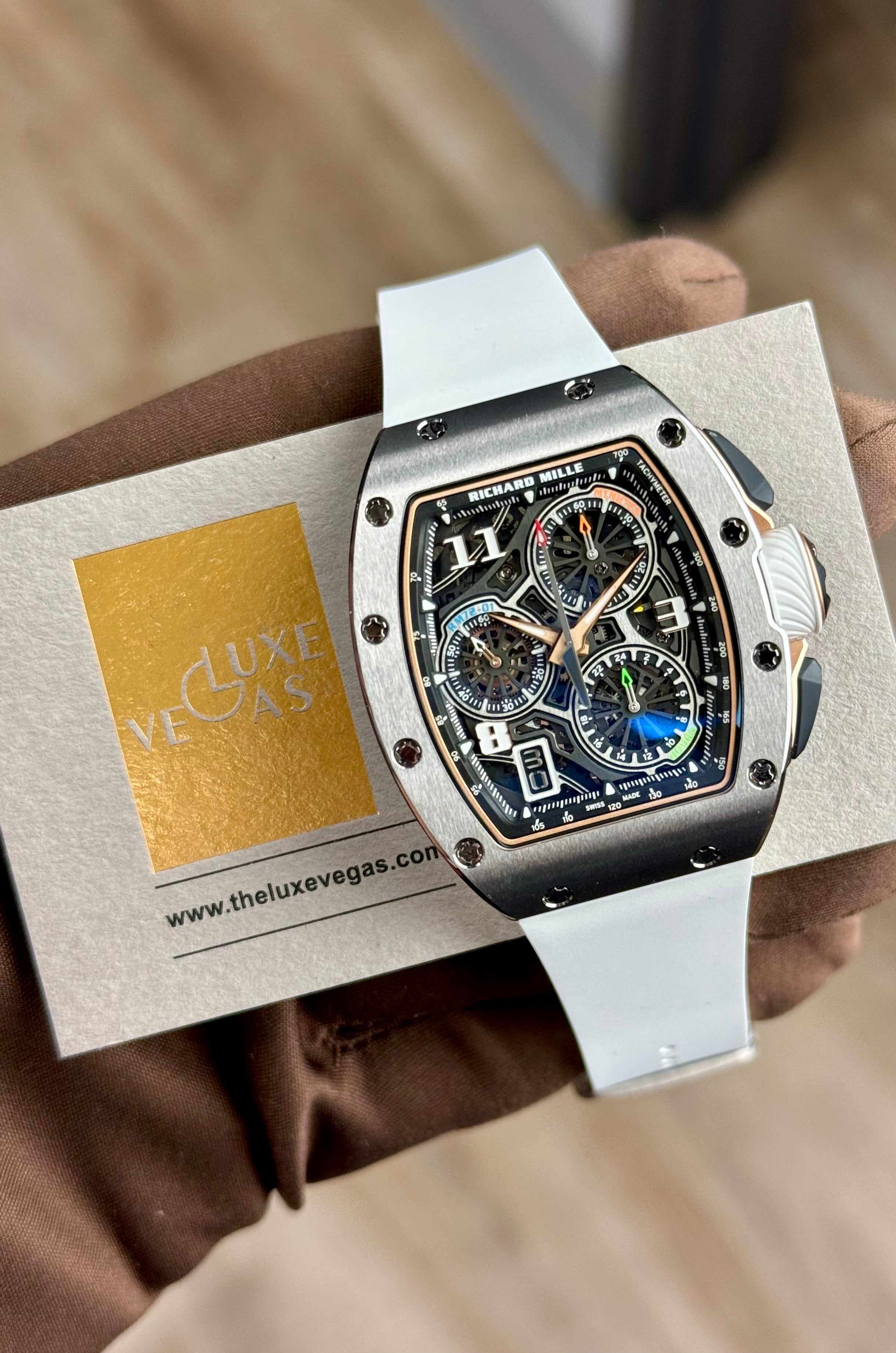 Richard Mille RM72-01 Titanium Rose Gold Lifestyle Flyback Chronograph