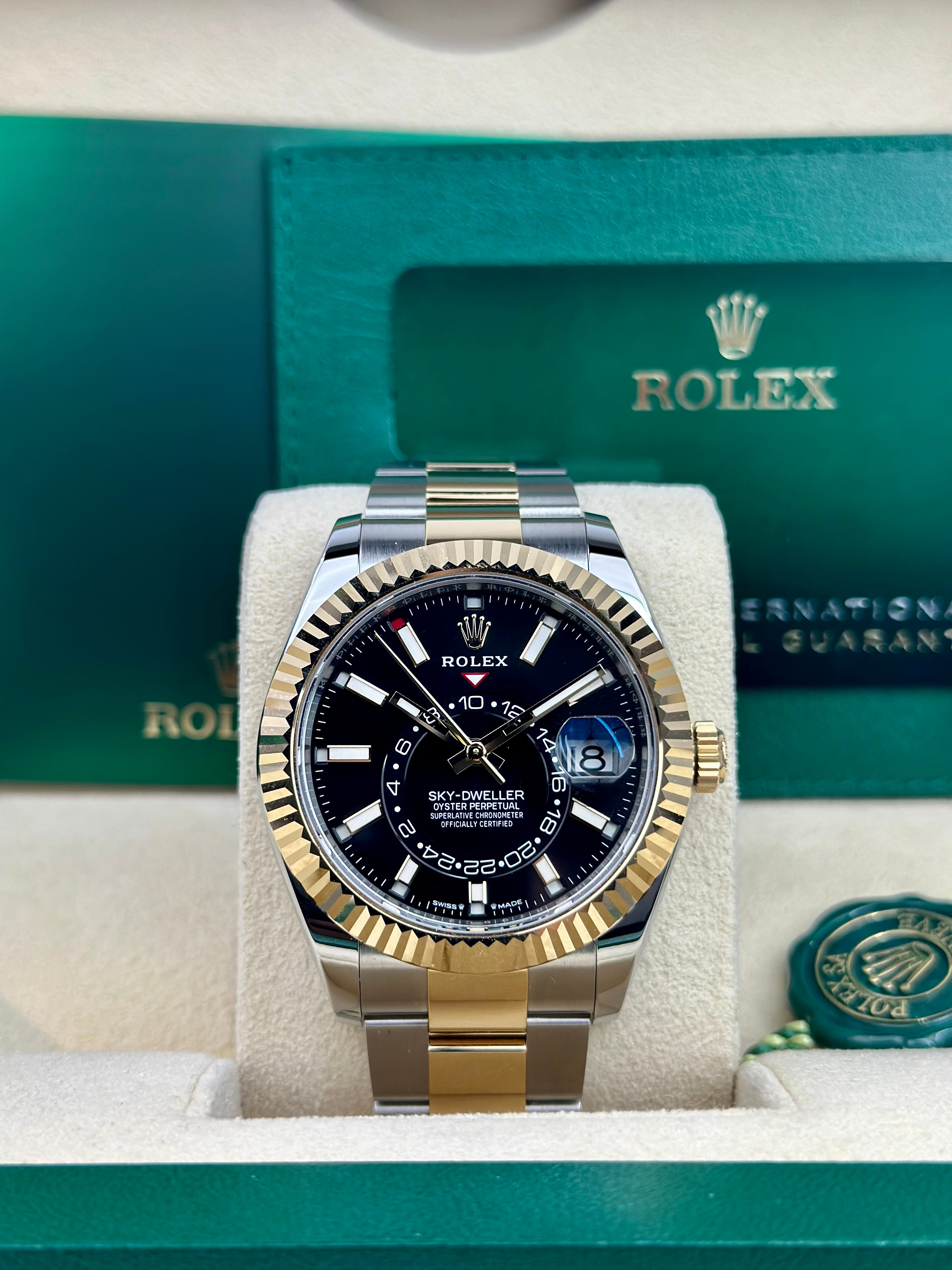 Rolex SKY-DWELLER 336933 BLACK OYSTER UNWORN